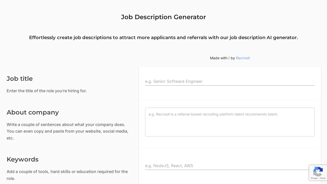Job Description Generator - BestofAI Job Description Generator - BestofAI